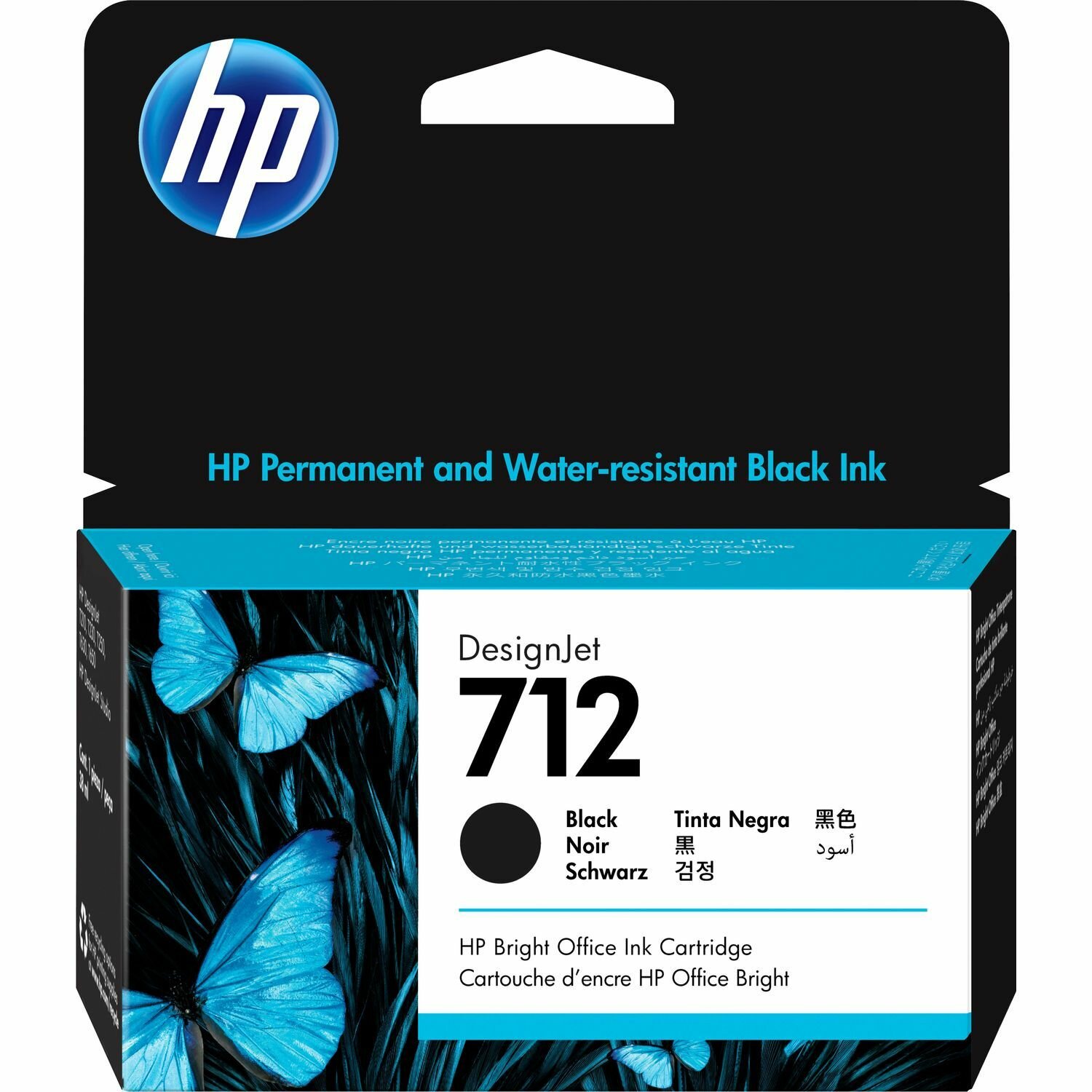 Картридж для струйного принтера HP 712 Black 3ED70A, официальная гарантия
