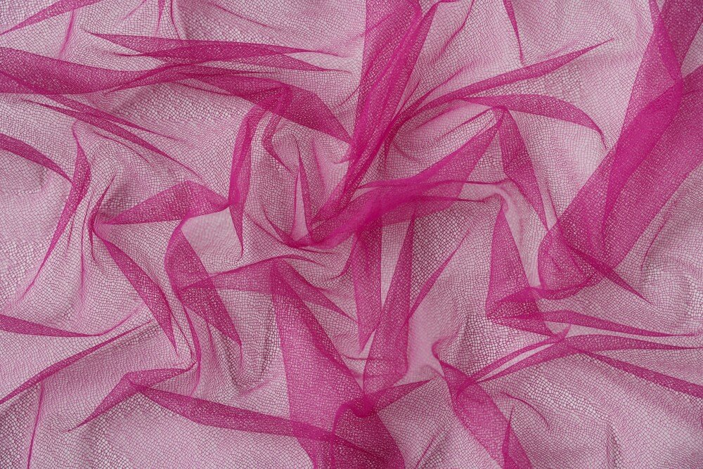 Ткань сетка цвета фуксии, ширина 1.42 м