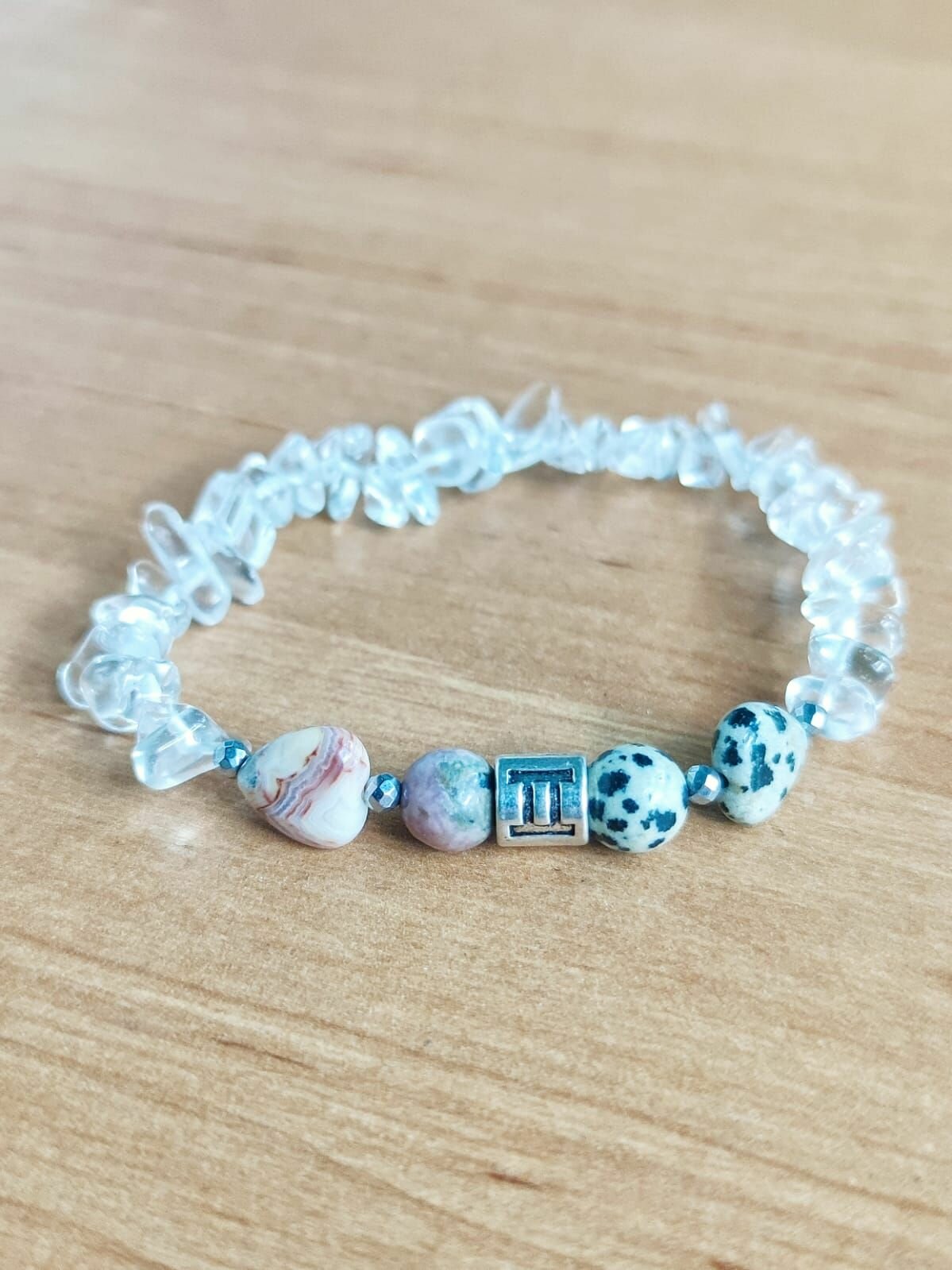 Браслет, яшма, родонит