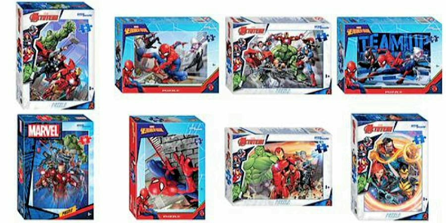 Пазлы 80 деталей. Студия Marvel (в ассортименте) 77179, (Степ Пазл)