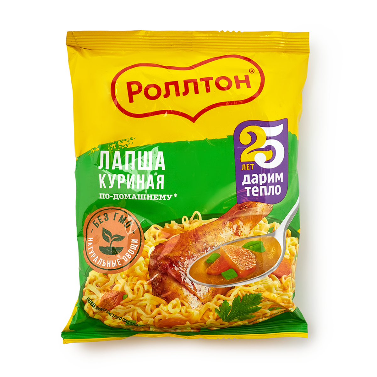 Лапша Роллтон "По-домашнему", куриная, с сушеными овощами, 85 г