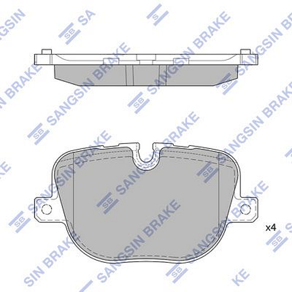 HI-Q SP2237 sp2237 колодки дисковые задние\ Land rover (Ленд ровер) range rover III / sport 5.0 09