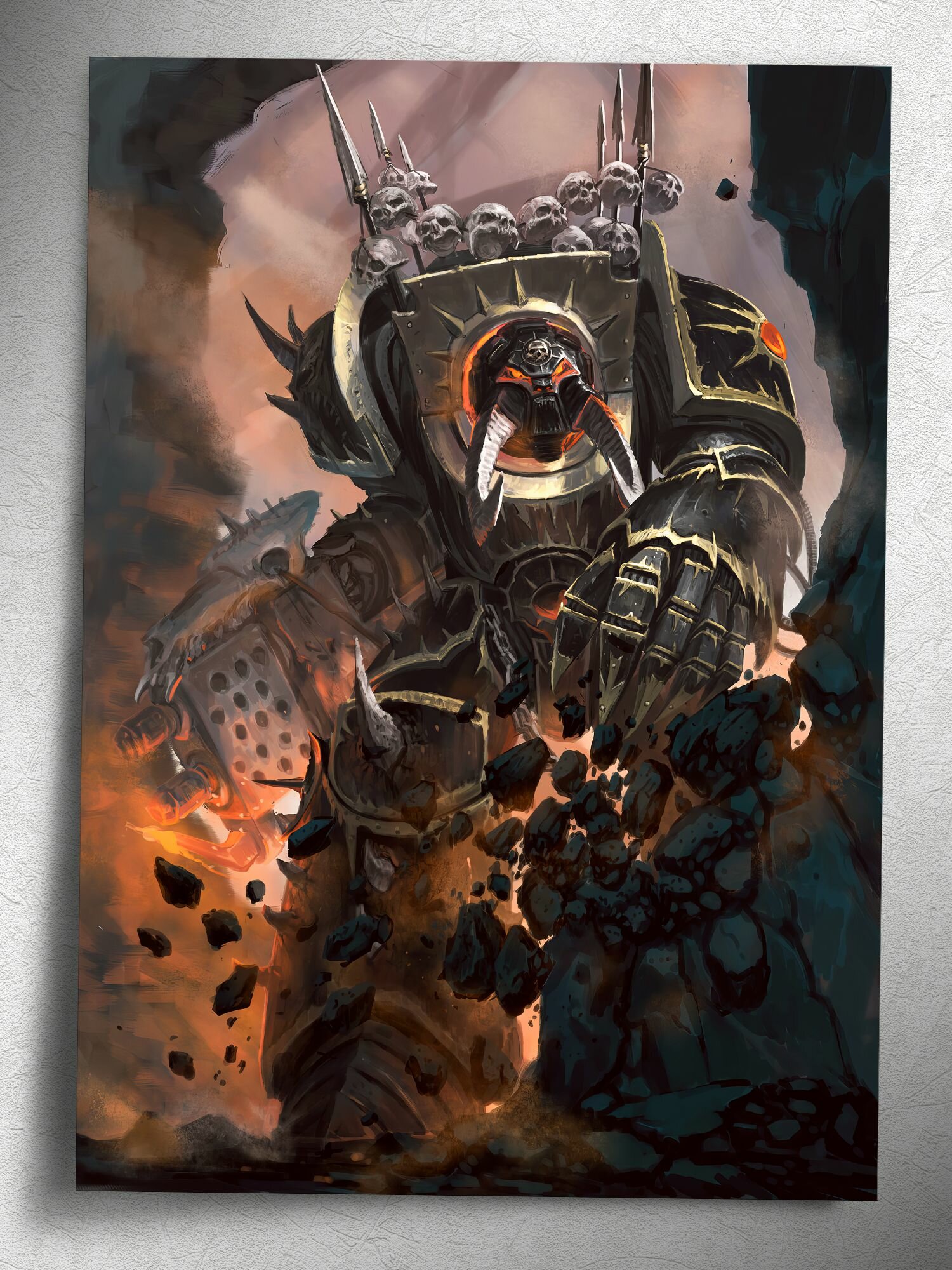 Постер: Терминатор Черного Легиона (Хаос, Вархаммер 40000, Warhammer)