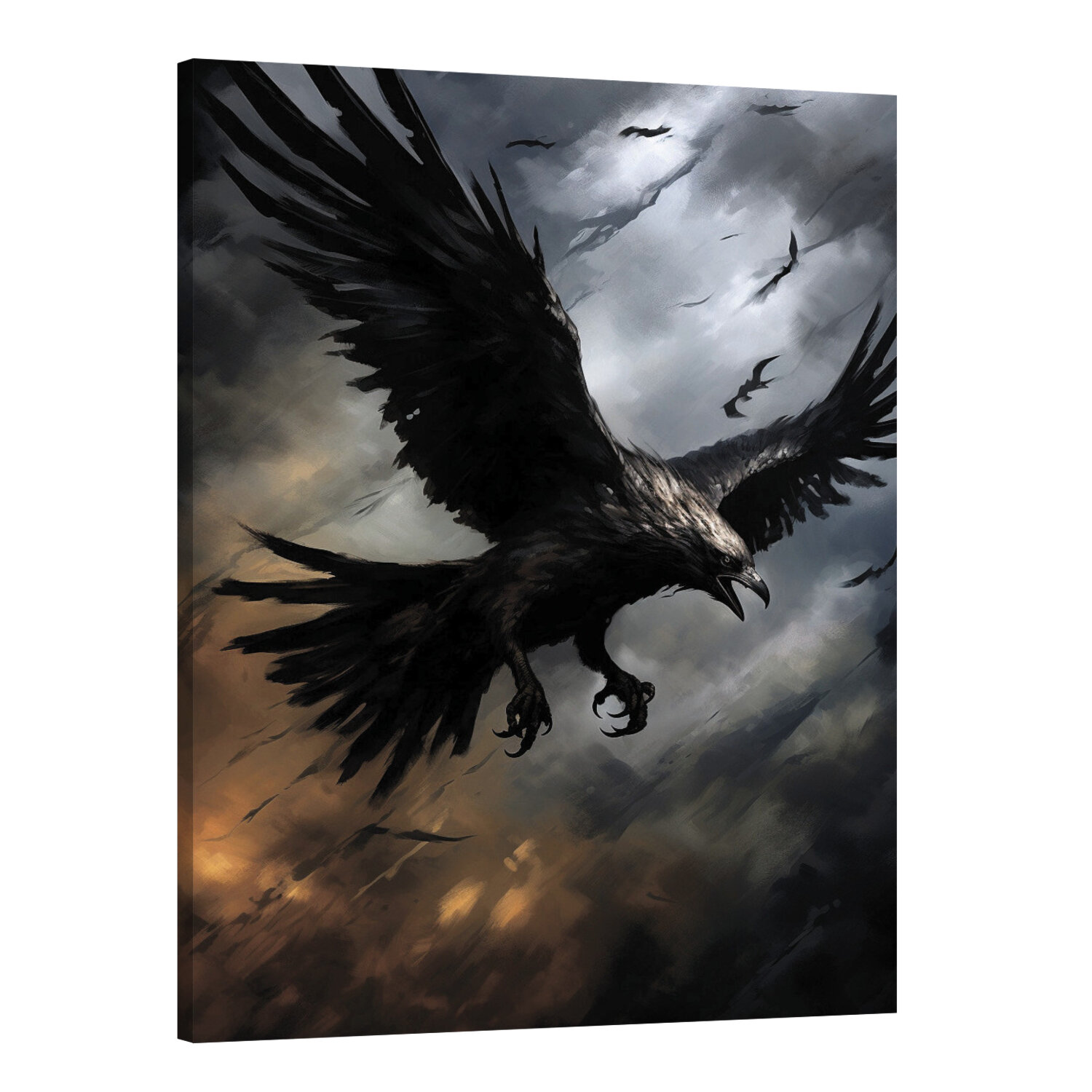 Интерьерная картина 50х70 "Вороний ветер"