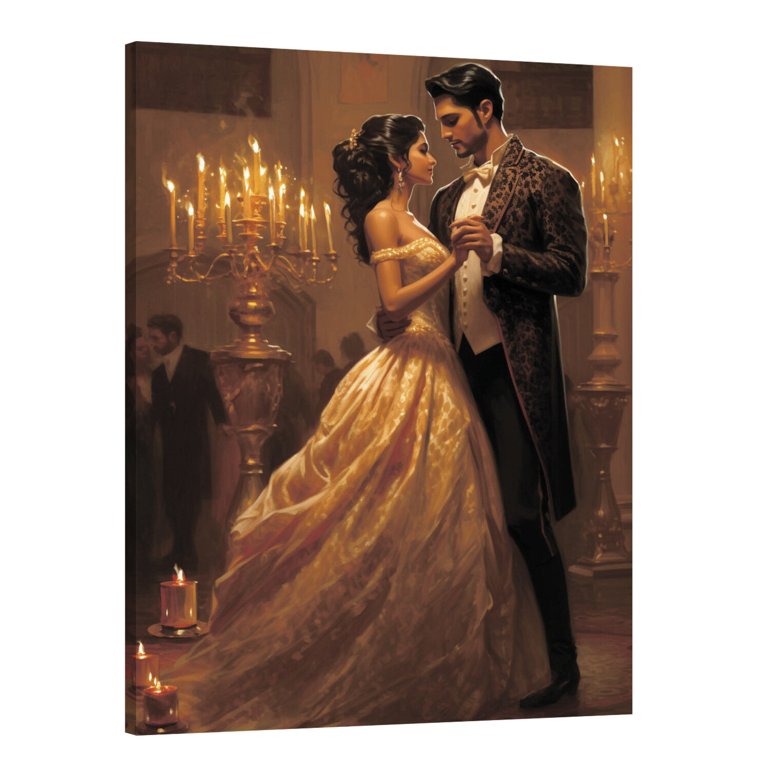 Интерьерная картина 50х70 "Вечная любовь короля и королевы"