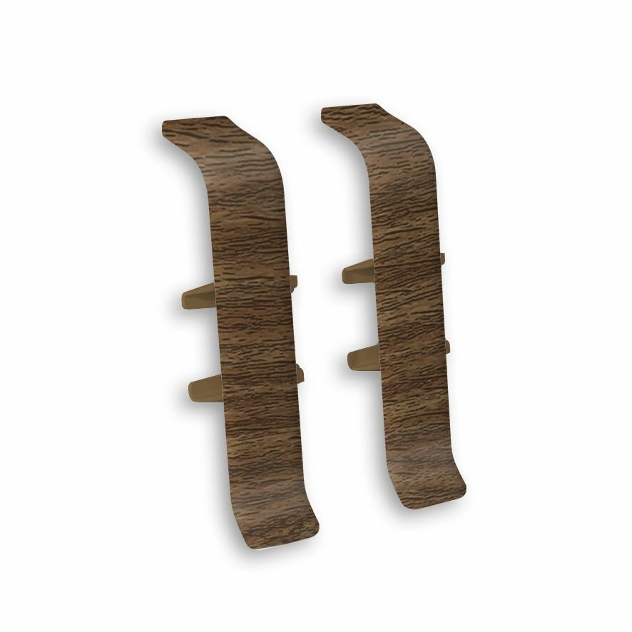 Соединитель для плинтуса DECONIKA 55мм - 291 Орех, 2шт