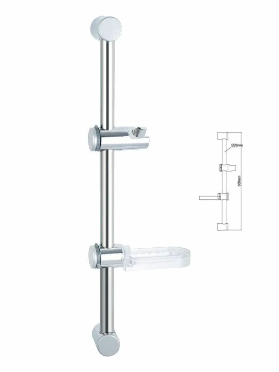 Стойка для душа с мыльницей VIKO V-0935