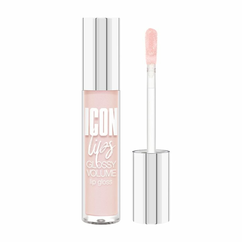 Блеск для губ LUXVISAGE ICON LIPS с эффектом объема и сияния тон 501 baby pink