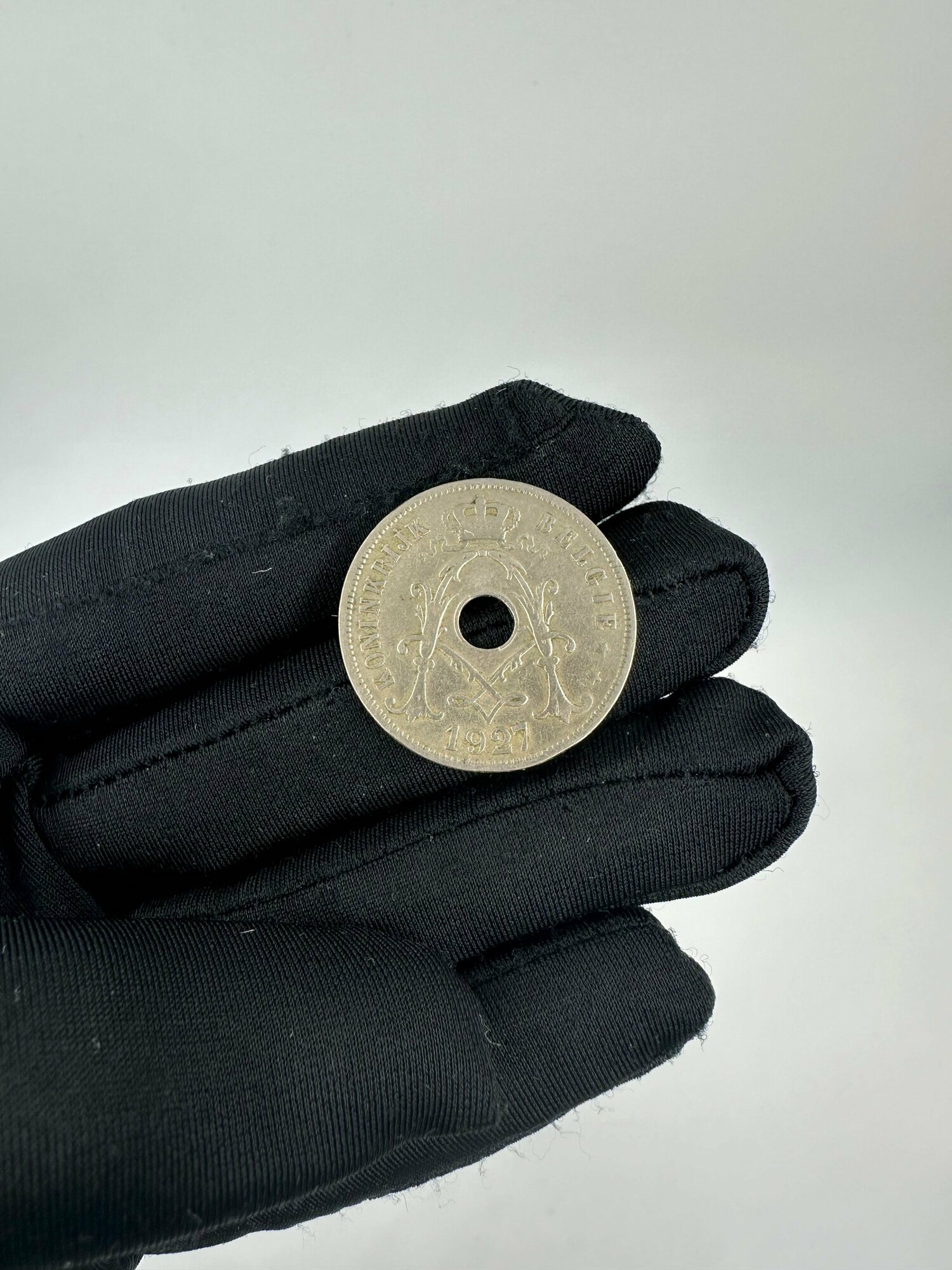 Монета Бельгия 25 сантимов 1927 год