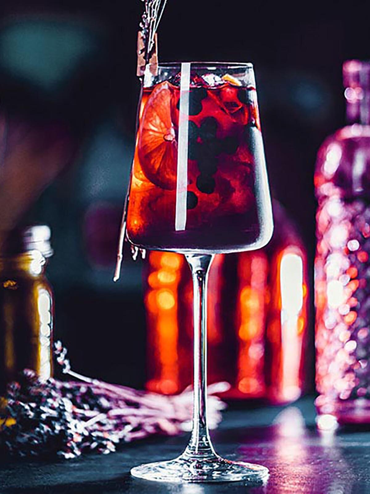 Бокал для вина Rona Mode 360 мл, хрустальное стекло, 8x8x22 см