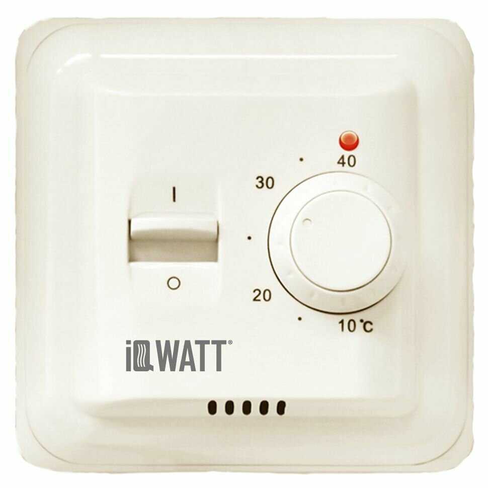 Терморегулятор/термостат с ручным управлением IQ THERMOSTAT M (ivory)