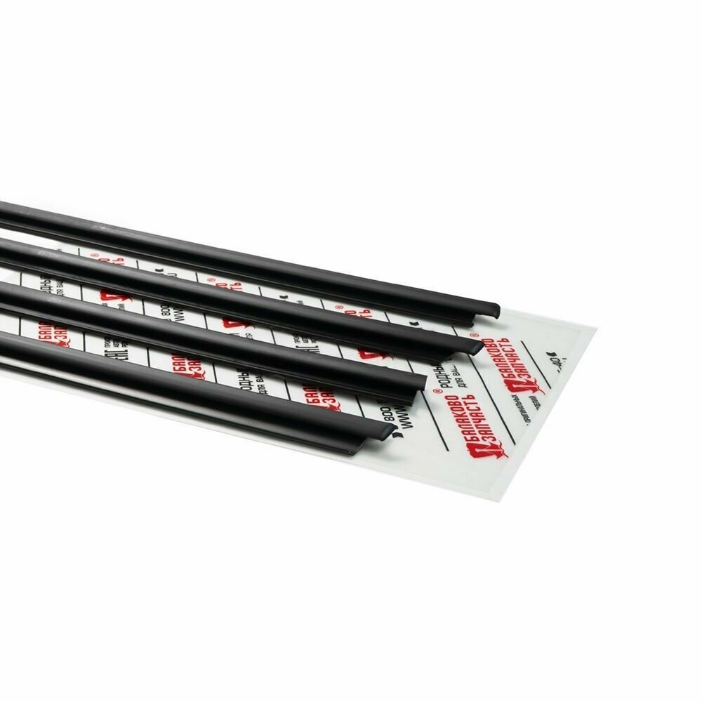 Уплотнители опускного стекла (бархотки) для ВАЗ 2123 Chevrolet Niva, Шевроле Нива нижние наружные комплект 4 шт. С/О арт 11212