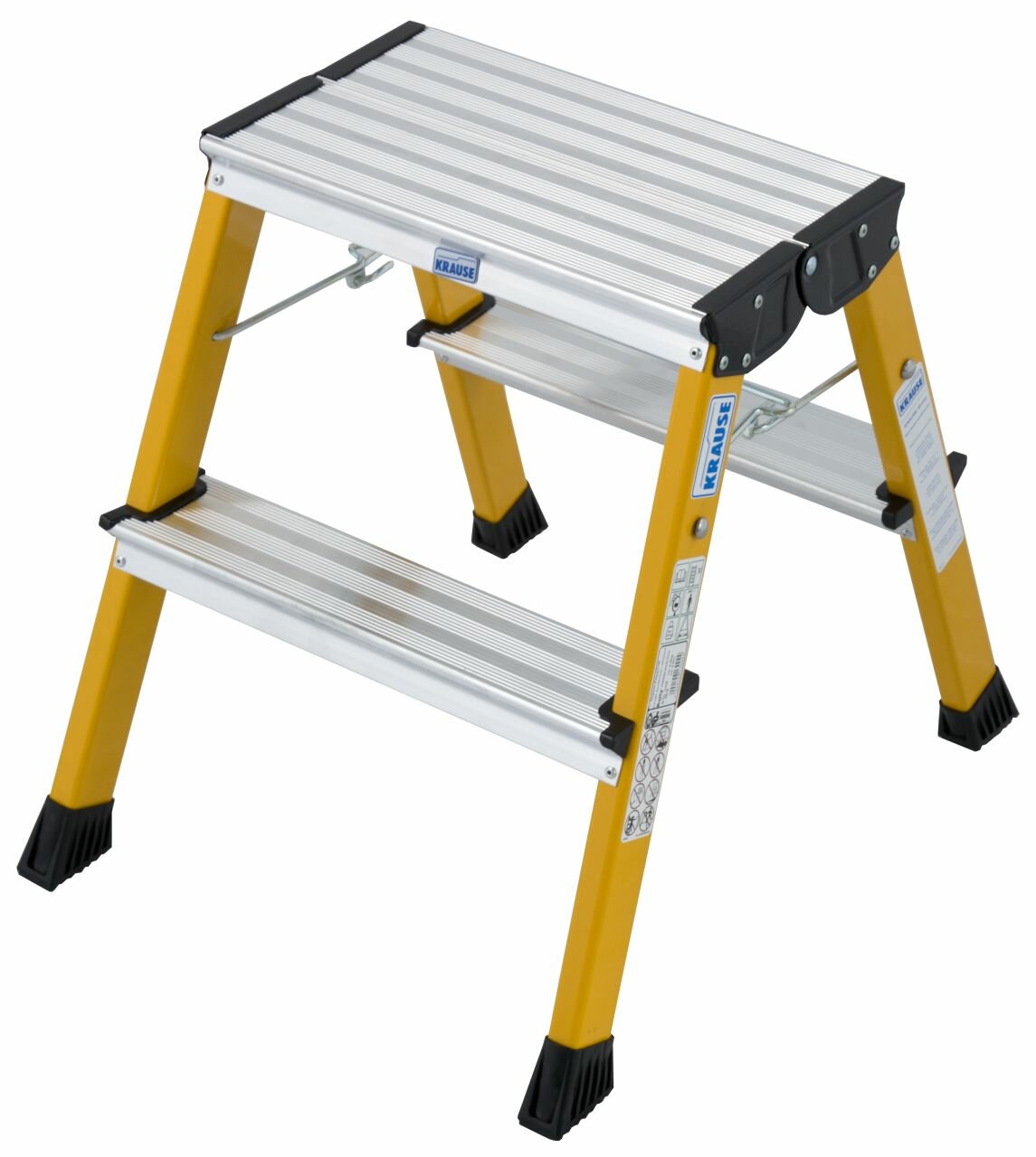 Двусторонняя Стремянка Krause Rolly 2X2 130044 Рабочая Высота: 2.45 М, Нагрузка 150 Кг.