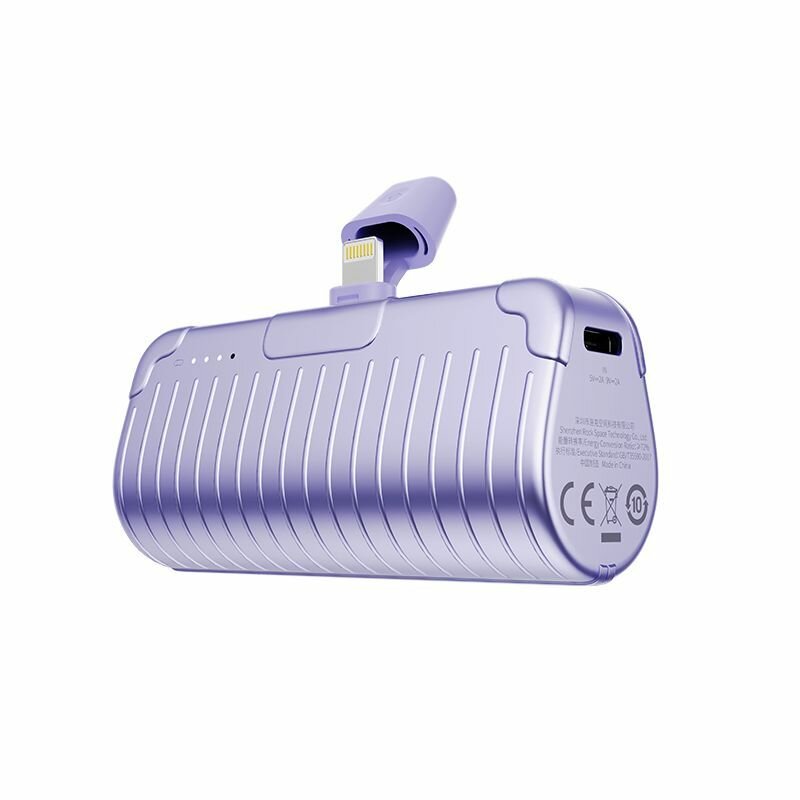 Внешний аккумулятор ROCK P86 Fast Charging Power Bank 4800mAh фиолетовый