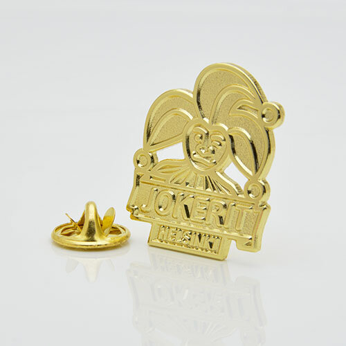 Хоккейный значок Йокерит (Хельсинки, Финляндия) "Эмблема золото с надписью"