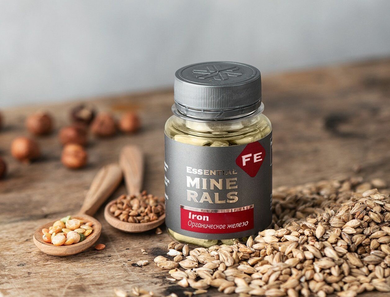 Органическое железо Essential Minerals,60 капсул