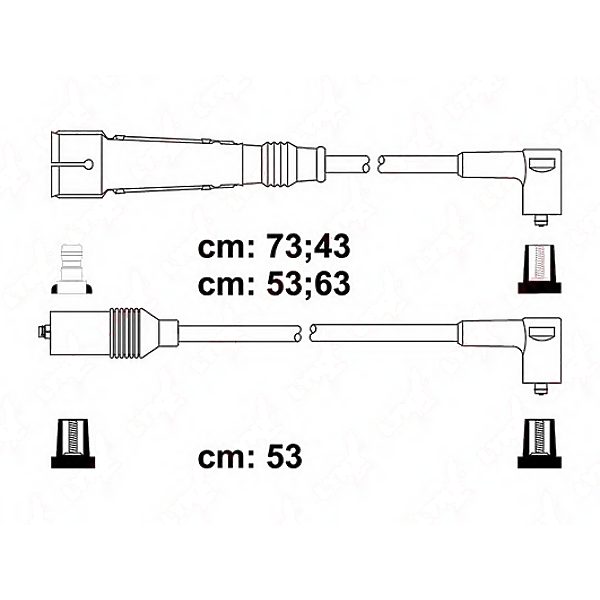 LYNXAUTO spc8023 (0300890562 / 0300890716 / 032905041) провода высоковольтные VW Golf (Гольф) II 1 8 / Golf (Гольф) III