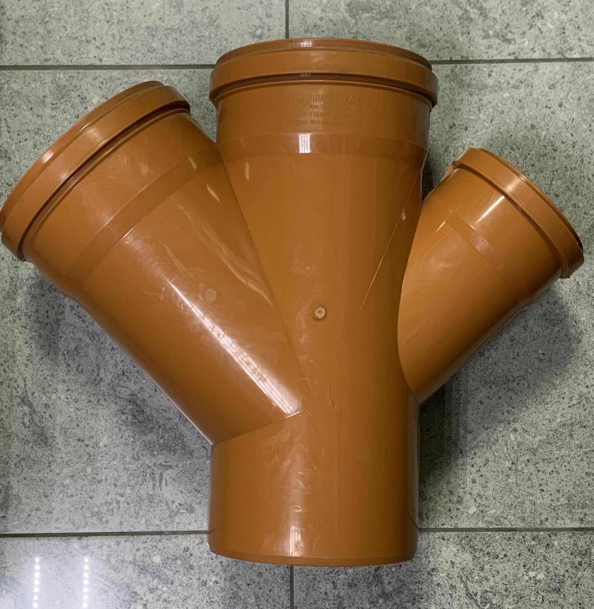 Крестовина 160х160х110х45 для наружной канализации Пластфитинг