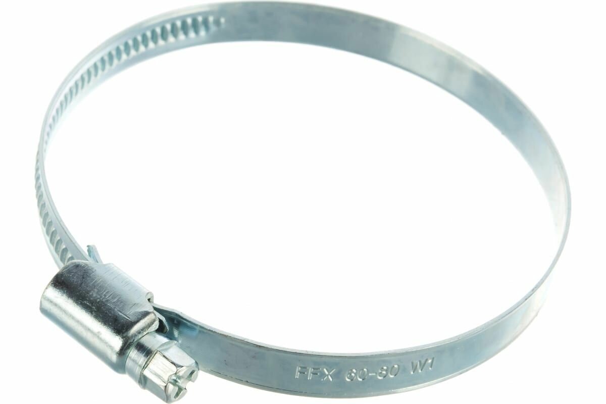 Хомут 50-70 мм, ширина 9мм, ленточный, W2-Нержавеющая сталь, болтовое крепление "Автомагнат"