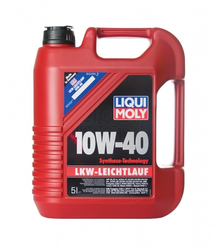 LIQUI MOLY Масло моторное Liqui Moly LKW Leichtlauf Motoroil Basic 10W40 hc-синтетическое 5л