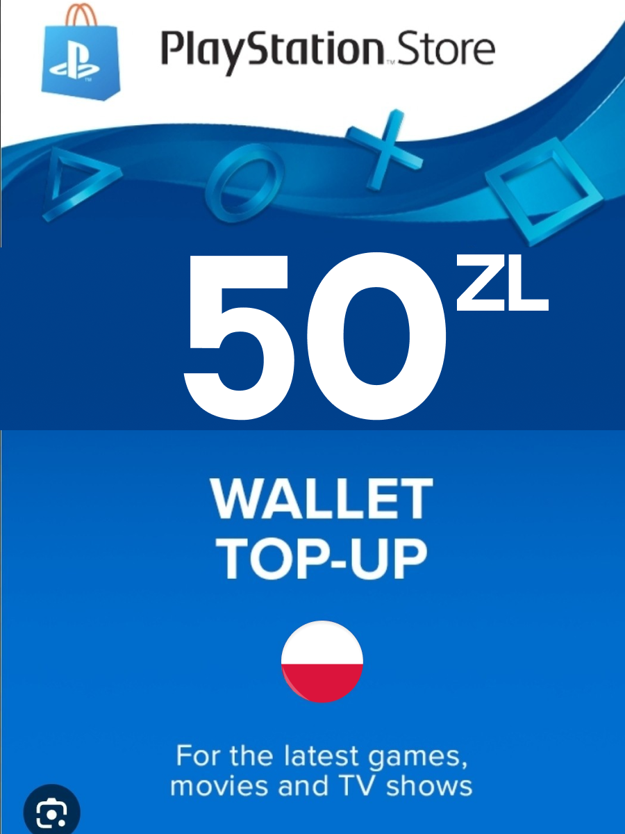 Подарочная карта PlayStation Store на 50 PLN (zl) злотых / Gift Card Poland (Польша)