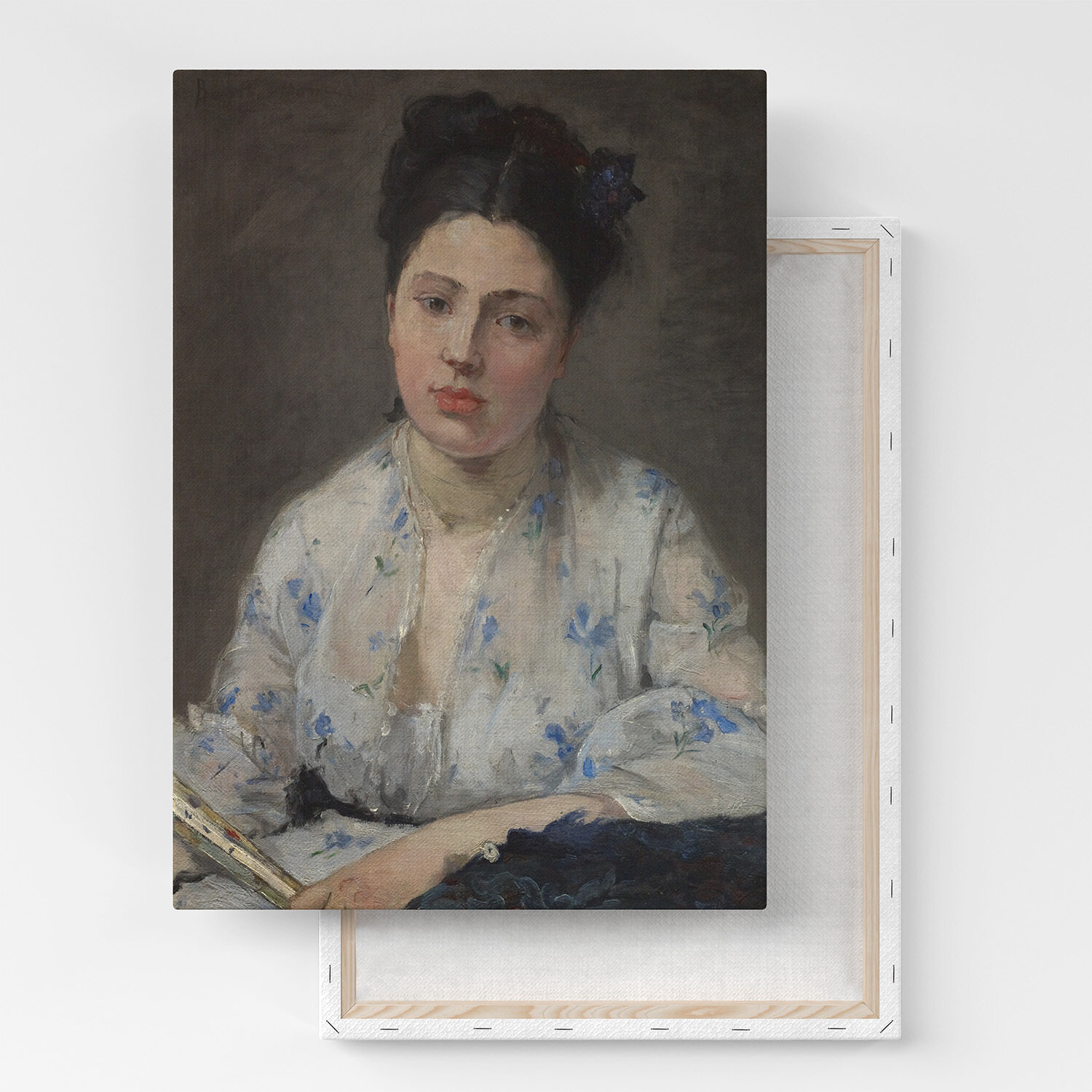 Картина на холсте, репродукция / Берта Моризо - Jeune Femme / Размер 80 x 106 см