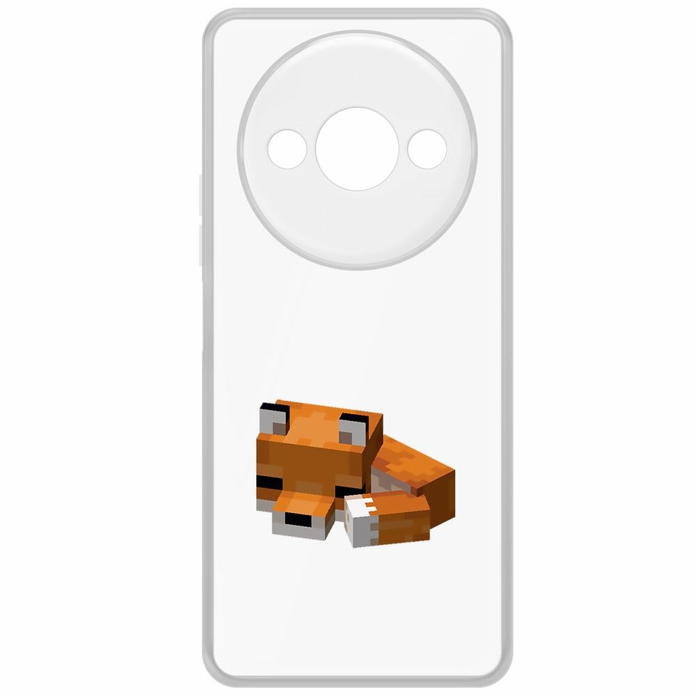 Чехол-накладка Krutoff Clear Case Minecraft-Спящий Лисенок для Xiaomi Redmi A3