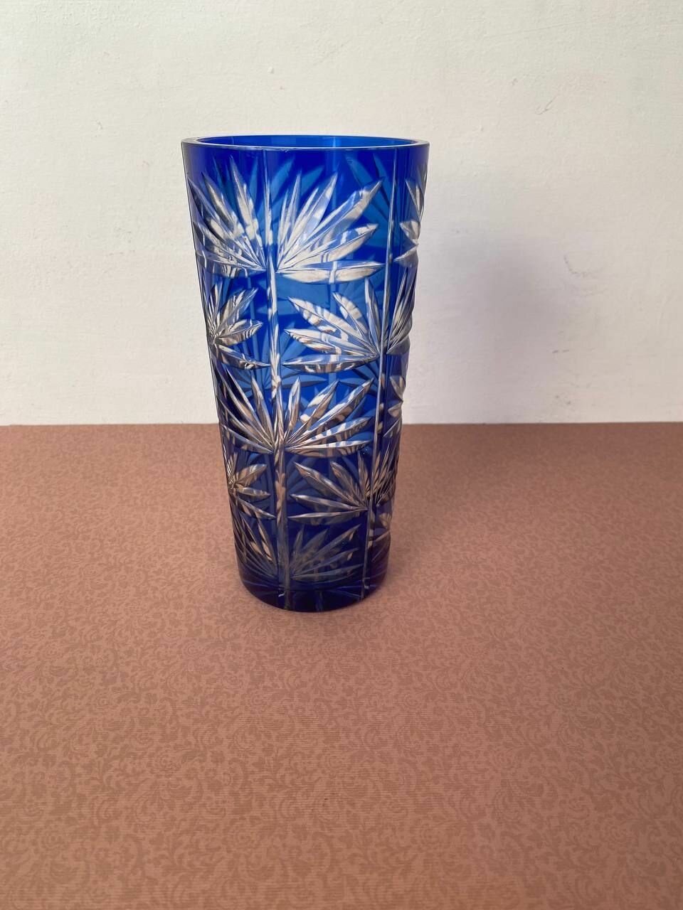Ваза синяя, винтажная