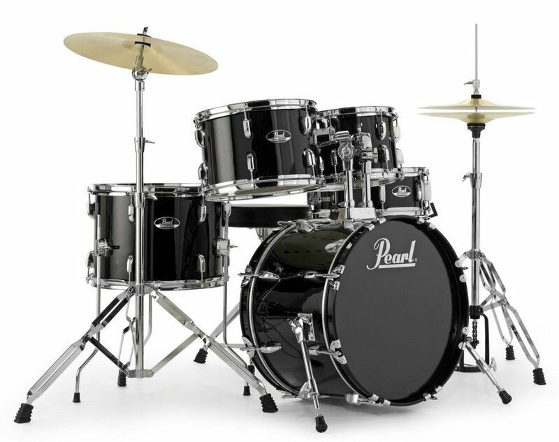 Pearl RS585C/ C31 ударная установка из 5-ти барабанов, цвет Jet Black, (3 коробки)