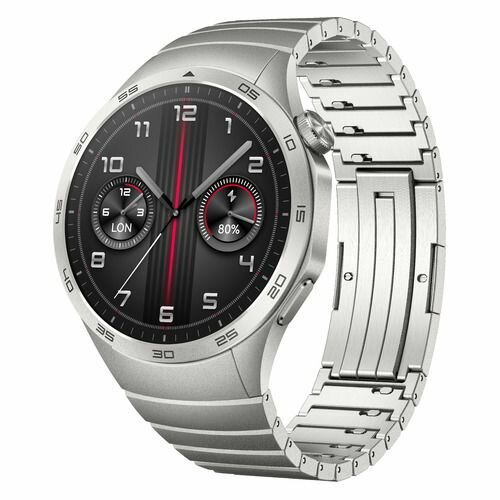 Смарт-часы Huawei Watch GT 4 Phoinix-B19M, 46мм, 1.43", серебристый/серебристый [55020bmt]