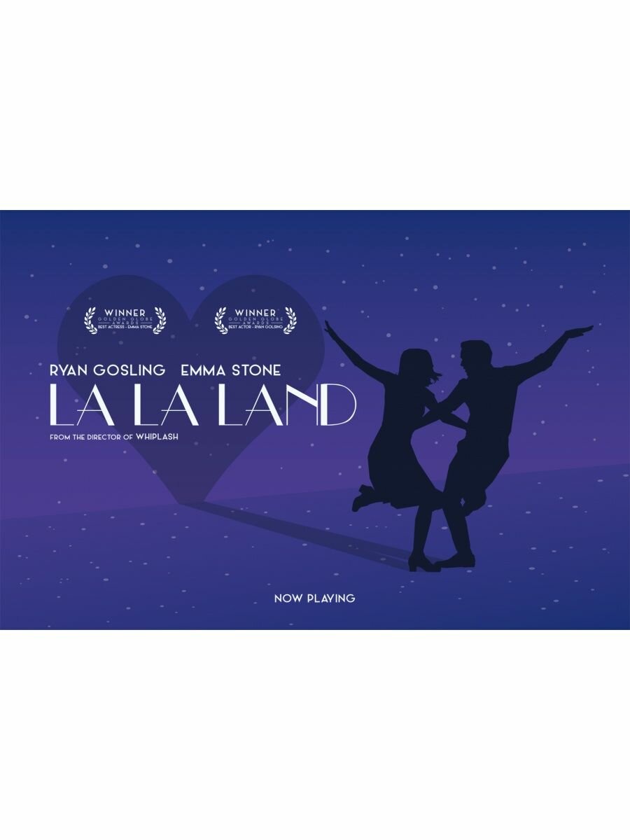 Постер "Ла-Ла Ленд. Два силуэта"