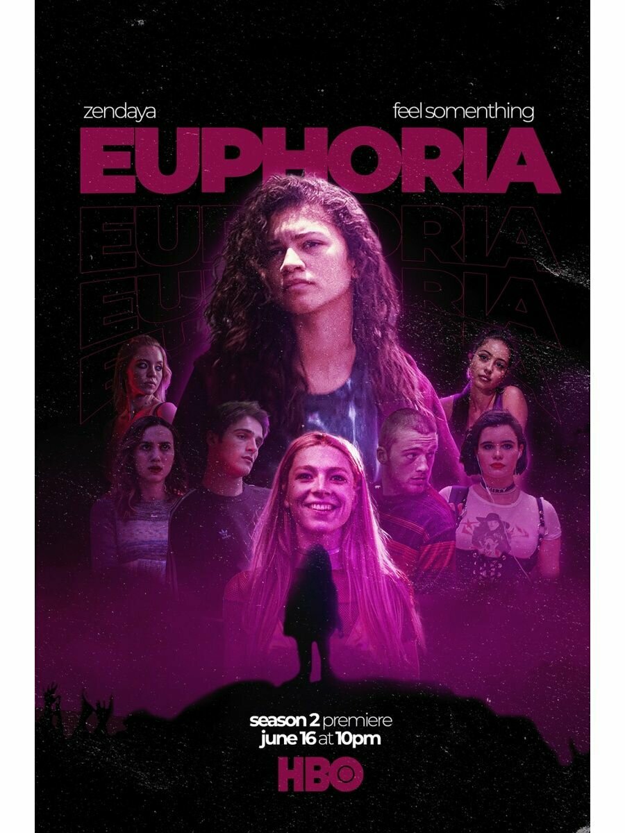 Постер "Эйфория. Главные персонажи"