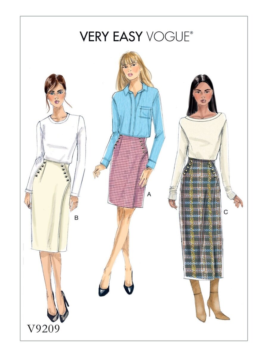 Выкройка Vogue №9209 Юбка