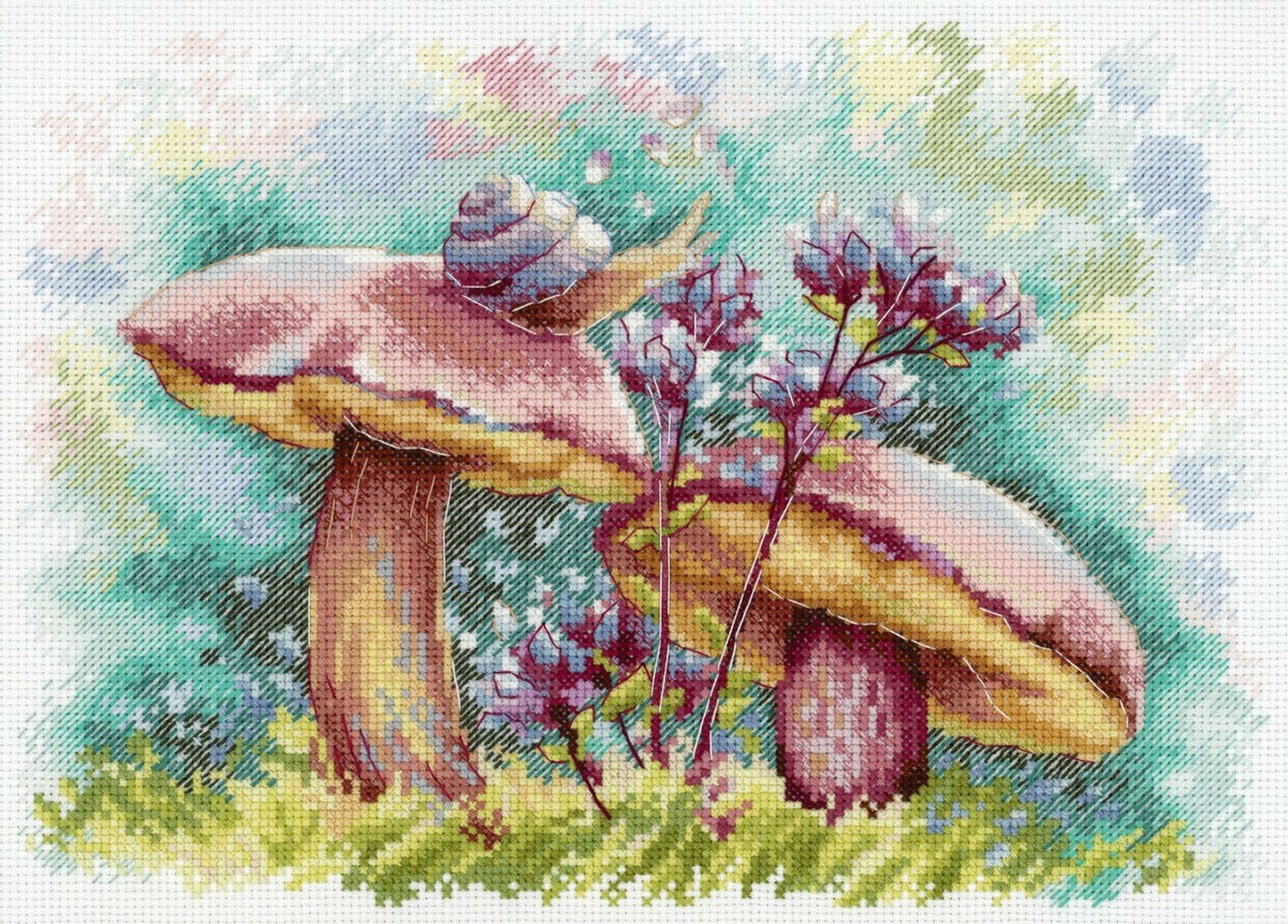 Вышивка В летнем лесу 18x24 см.