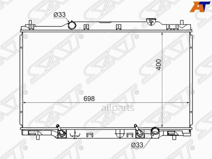 SAT HD00015-2.0 Радиатор Honda Stream 00-06