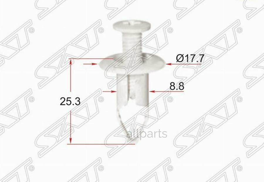 SAT ST-KJ-1129 Клипса (крепёжная TOYOTA/LEXUS (Продажа по 10шт))