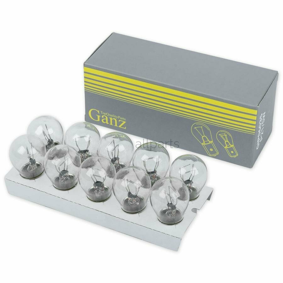 GANZ GIP06035 Лампа 12V P21/5W 21/5W BAY15d GANZ 1 шт. BOX (10 шт. цена за 1 шт.) GIP06035