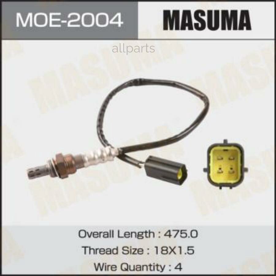 MASUMA MOE-2004 Датчик кислородный (Лямбда-зонд) NISSAN QASHQAI, X-TRAIL VQ37VHR, VQ35HR, QR25DE