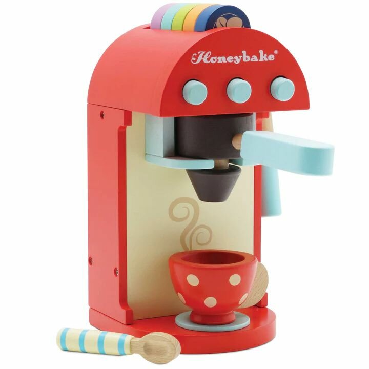 Деревянная игрушечная кофемашина с капсулами Le Toy Van Wooden Toy Coffee Machine & Pods