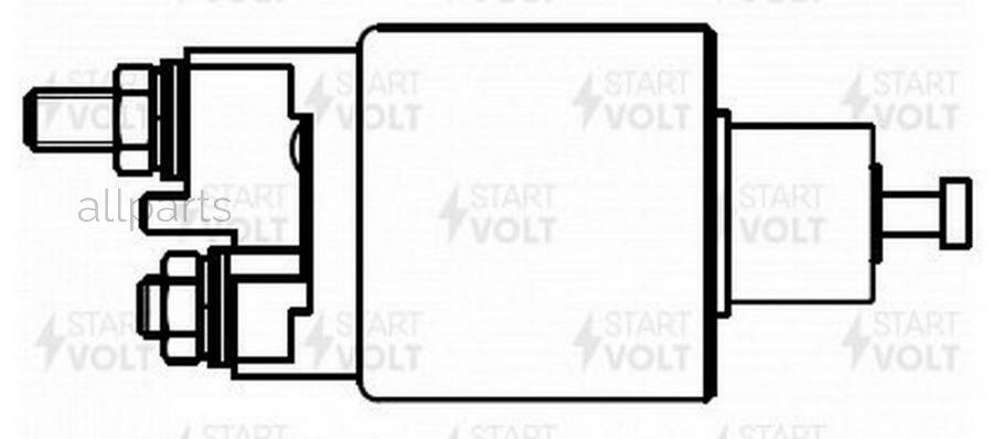 STARTVOLT VSR-0913 Реле втягивающее стартера для а/м Renault Duster (10-)/Megane III (08-) 1.6i (VSR 0913)