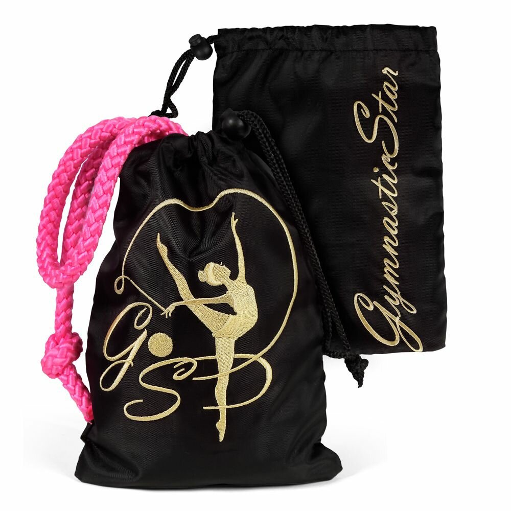 Чехол для гимнастической скакалки 311 GS с вышивкой Чёрный