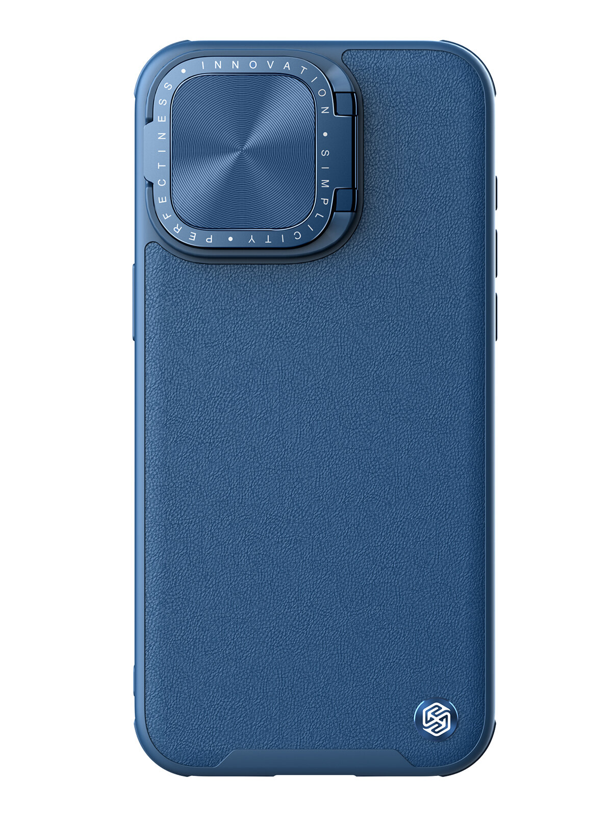 Nillkin для iPhone 15 Pro Max чехол CamShield ProP PU Leather Magnetic Blue