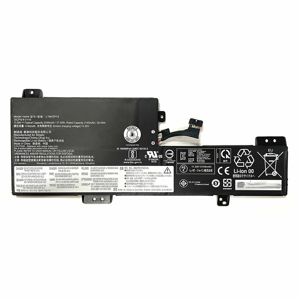 Аккумулятор для ноутбука MyPads L19C3PF8 L19M3PF8 Lenovo IdeaPad Flex 3-11IGL, C350-11