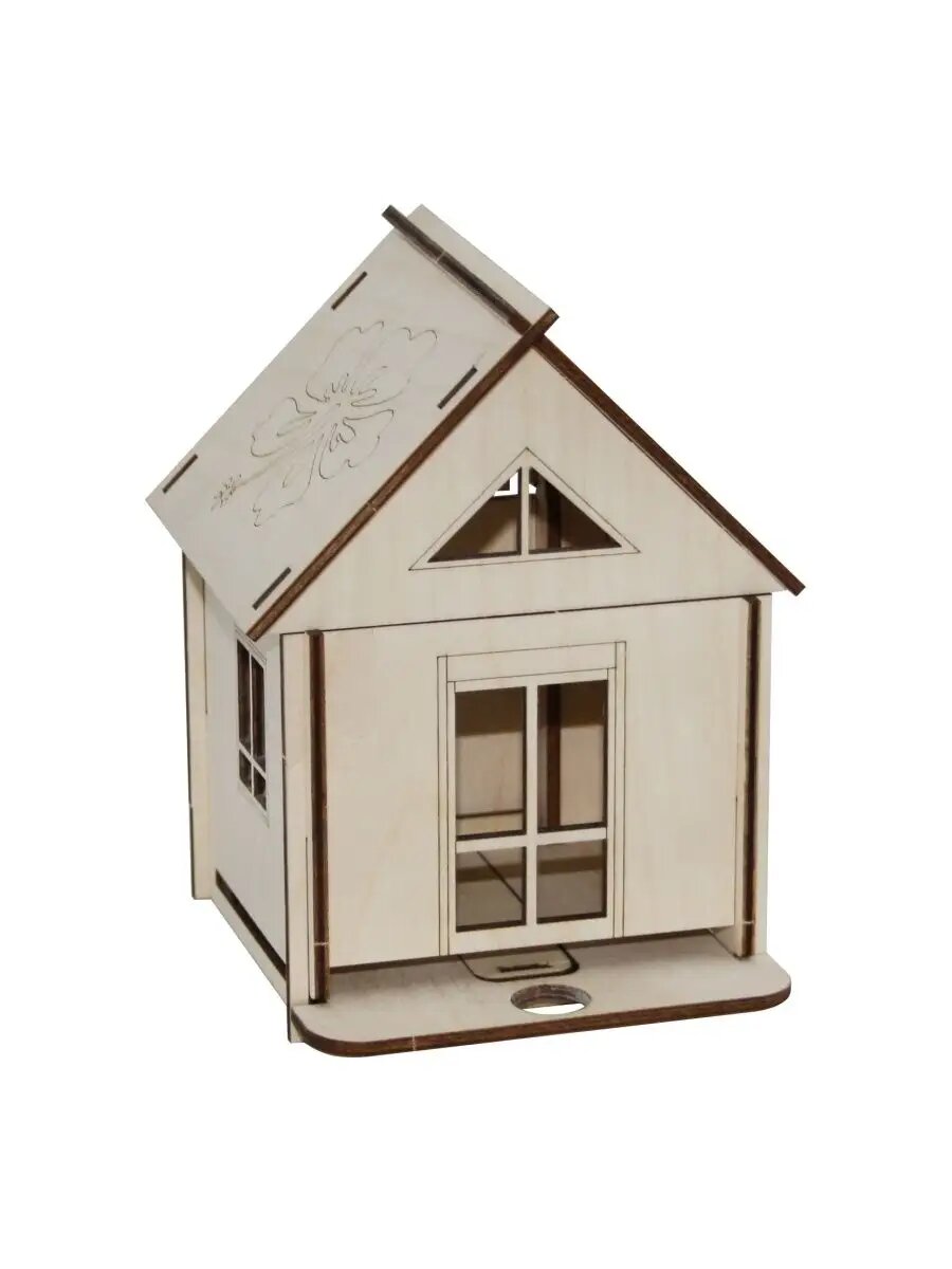 Деревянные заготовки Декупаж Чайный домик 1 шт