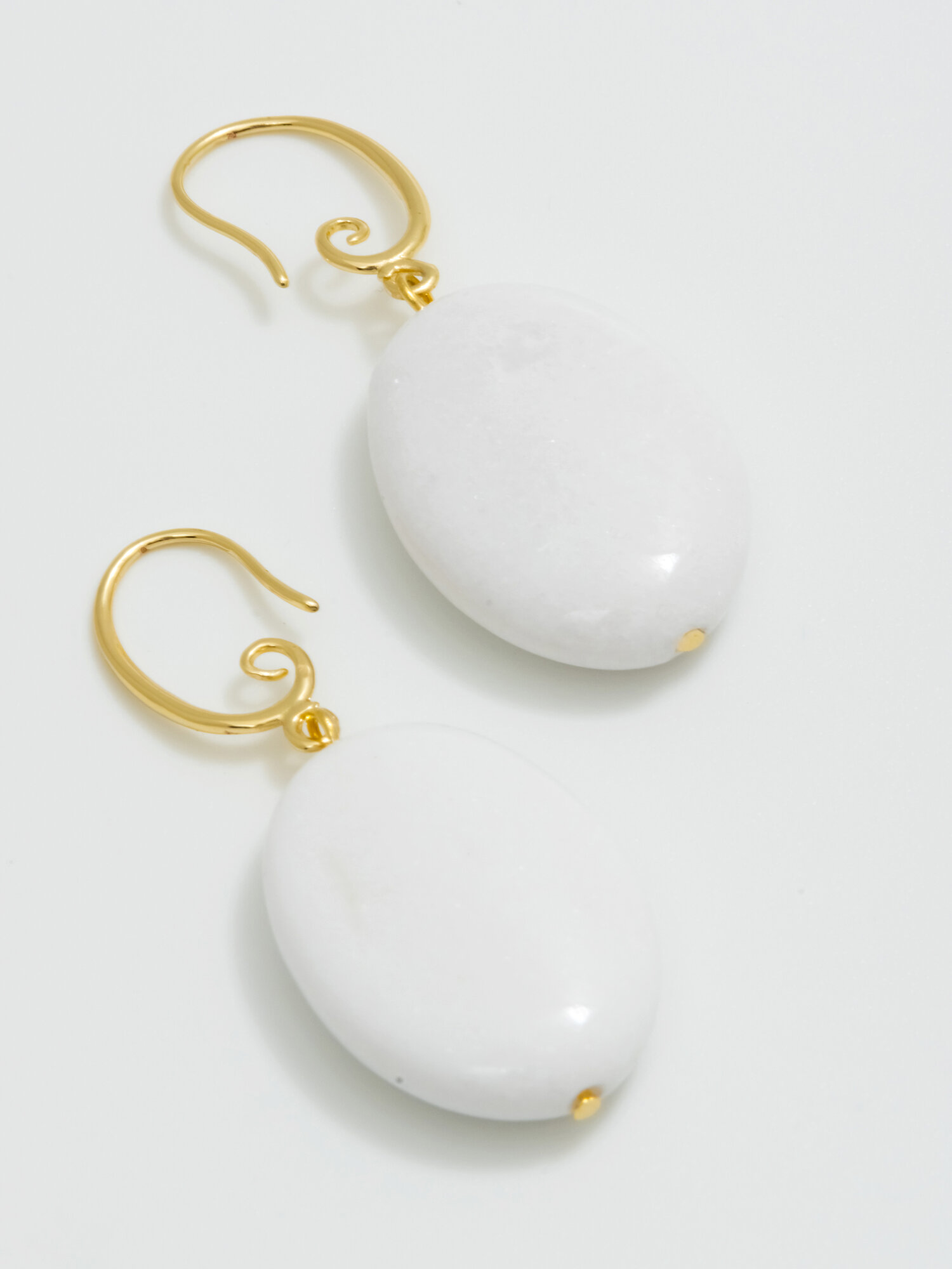 Серьги, агат синтетический