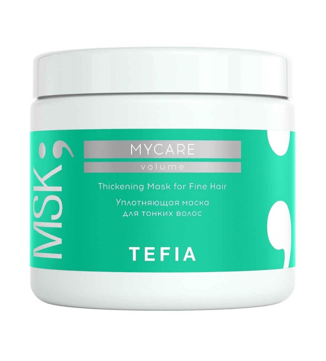 Маска Tefia "MYCARE Volume", для тонких волос, с экстрактом красных водорослей, 500мл