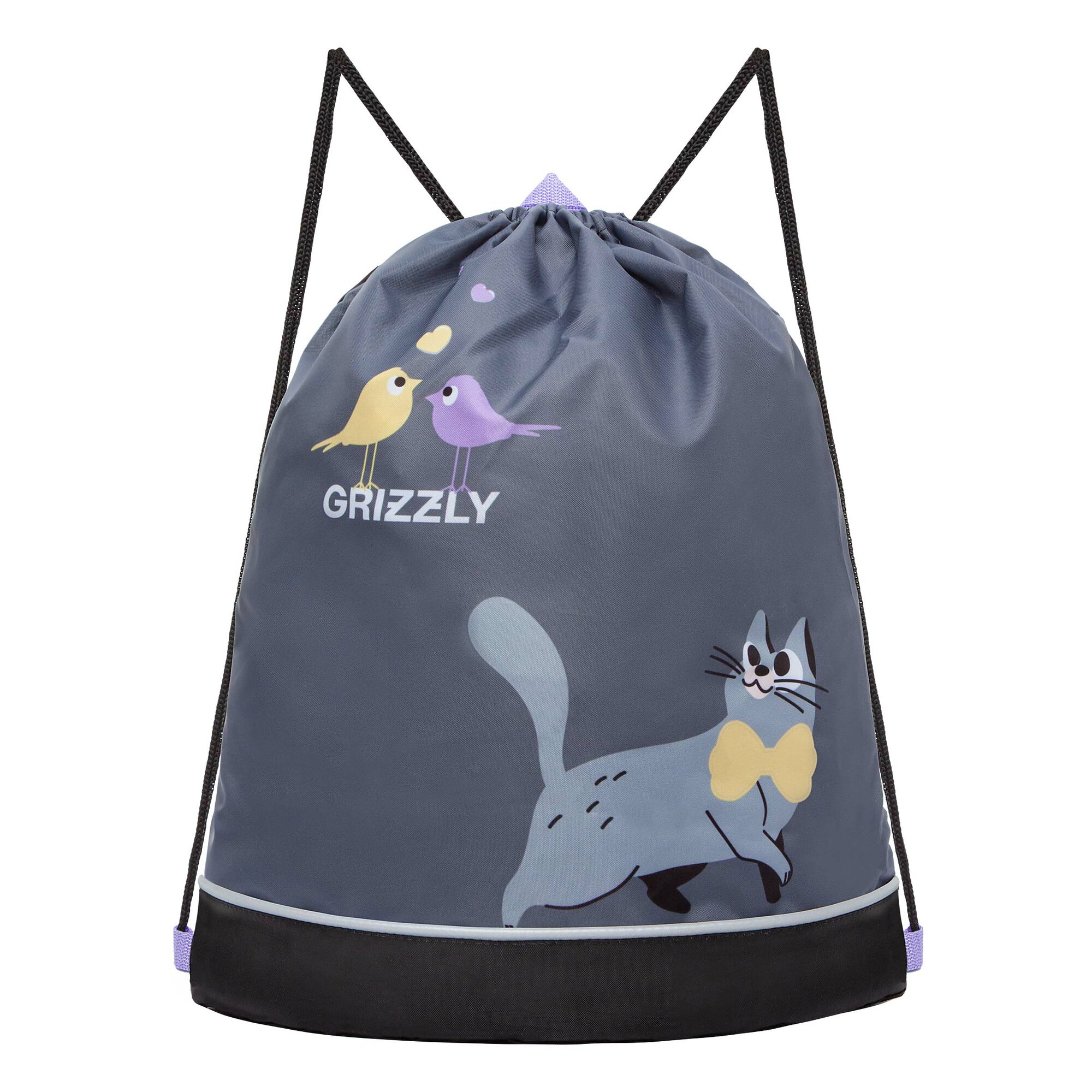 Мешок для обуви с одним отделением, с боковым карманом, укрепленным дном, для школы, для девочки OM-30-4/2