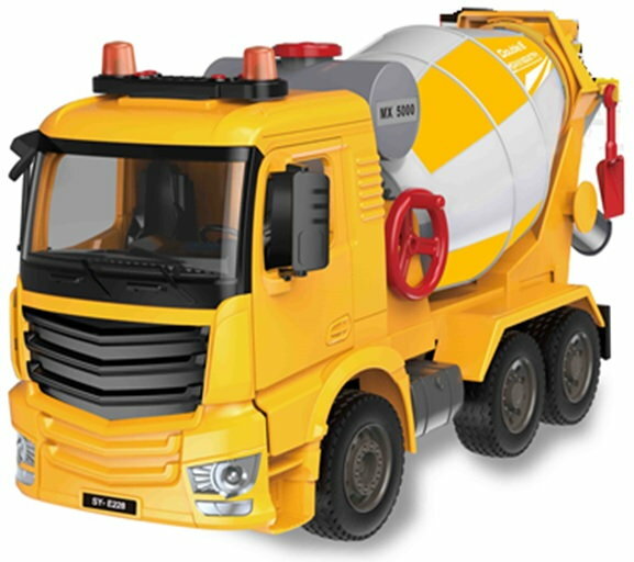 Машинка строительная Бетономешалка (свет, звук) в коробке