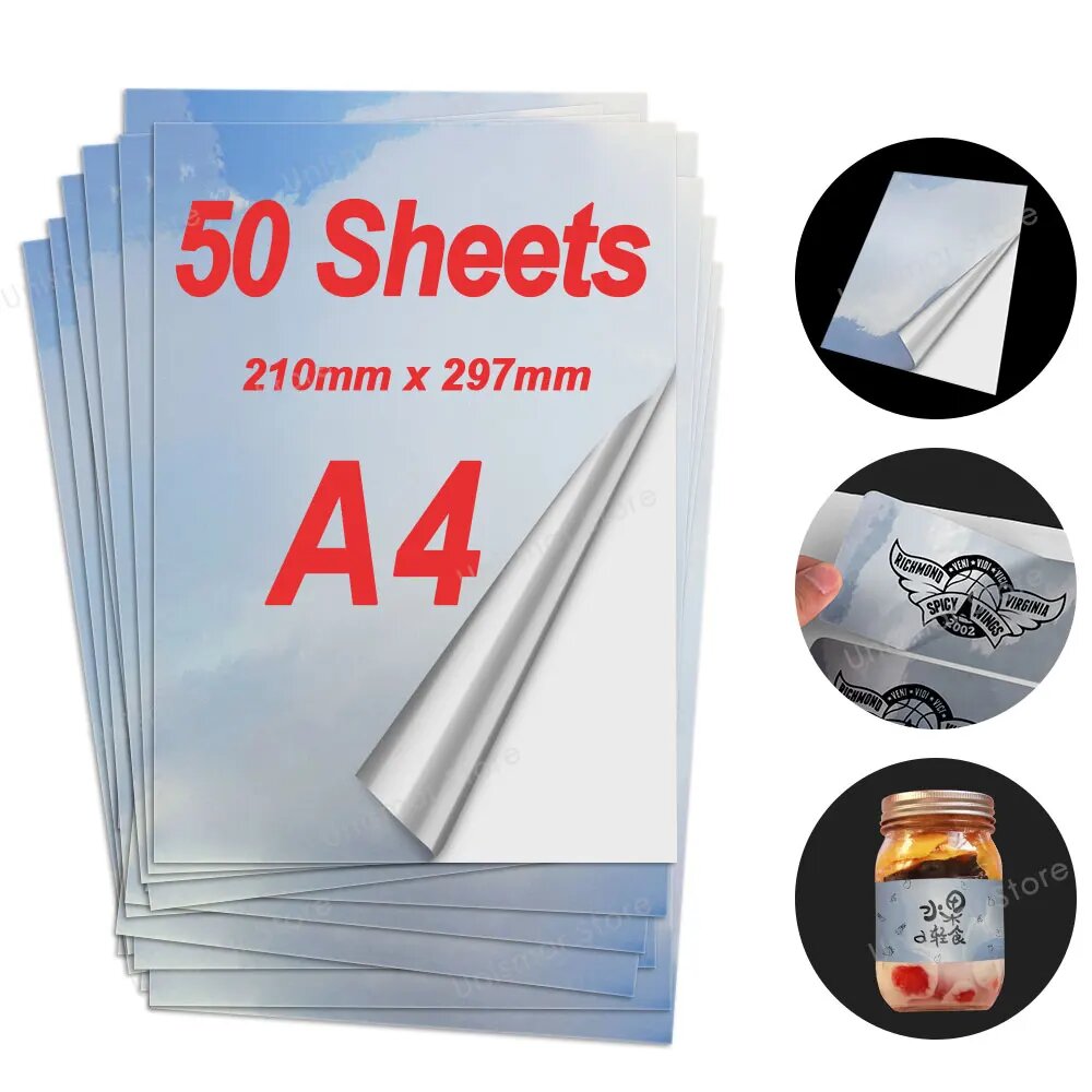 Unismar Голографическая наклейка для струйного принтера Белый, 50 Silver