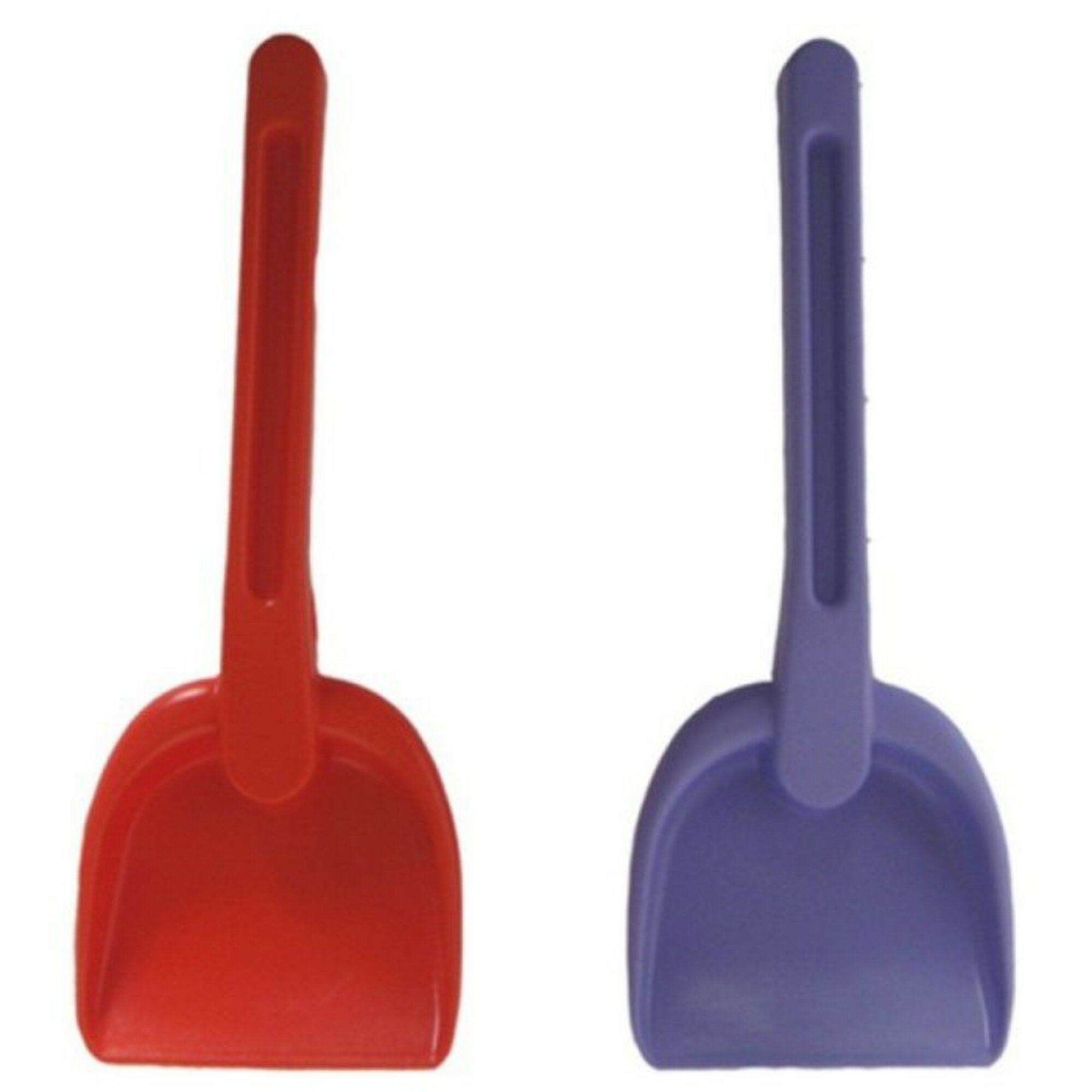 Совок песочный Совтехстром, красный/синий, 25см, в сетке, с лопаткой